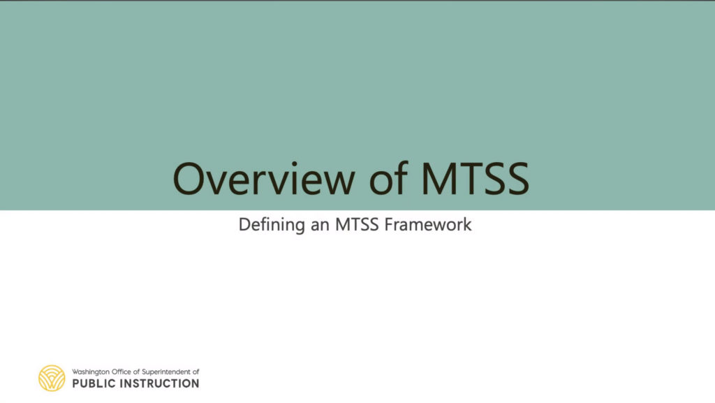 Multi-Tiered System of Supports - Washington CEEDAR